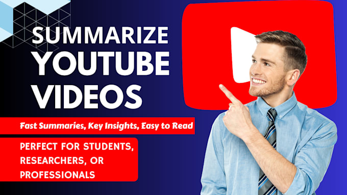 Summarize any youtube video into key points by Wasee_ssjd | Fiverr