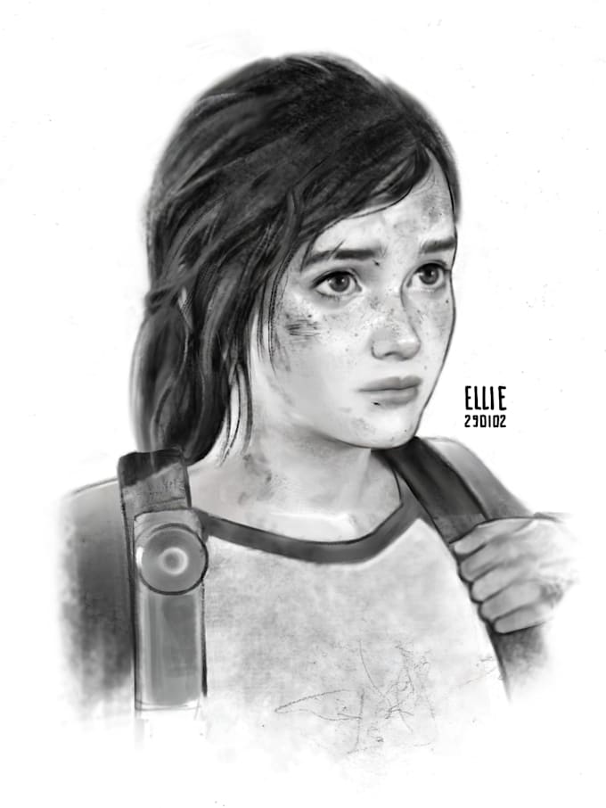 Sketch any portrait from a photo by Ellie290102 | Fiverr