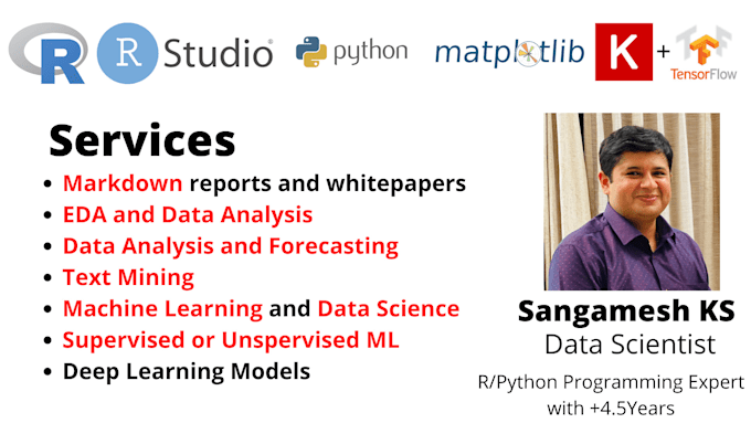 Create machine leaning models using data science by Sangameshks | Fiverr