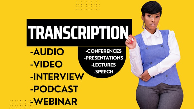 Transcribe audio to text and do video transcription in 12 hours as a ...