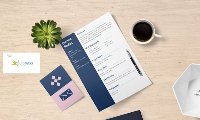 Help you to create europass cv by Ahsankhan7232 | Fiverr
