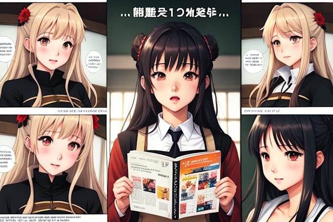 Draw anime comic stories by Norhankhaled455 | Fiverr
