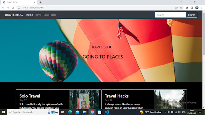 Do Frontend Development Using Html Css Bootstrap By Adity360 Fiverr