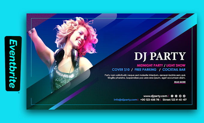 Do modern eventbrite banner design by Alok_biswas_10 | Fiverr