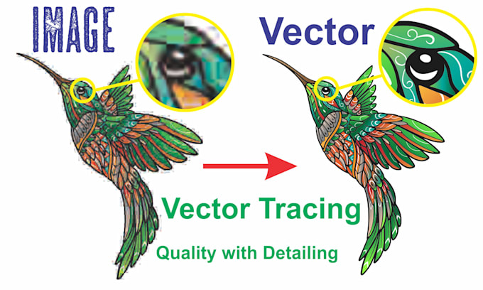 Do vector tracing, and trace, redraw, convert raster and logo to vector ...