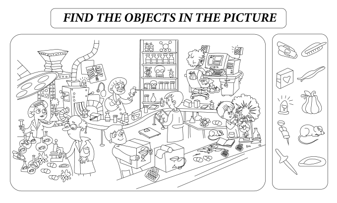 Draw cute children illustrations, hidden objects, storybook cover ...