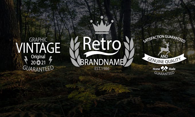 Design a retro vintage logo within 1 day by Danatorki | Fiverr