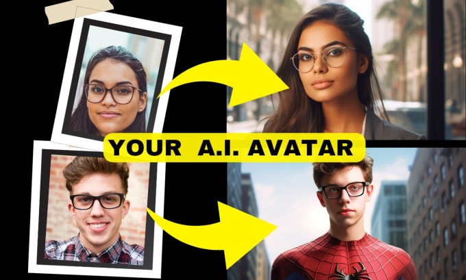 Create custom ai avatar portraits or profile photos of your face by ...