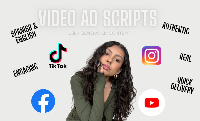 Write compelling ugc ad scripts for your tiktok, instagram by ... Write compelling ugc ad scripts for your tiktok, instagram by ...