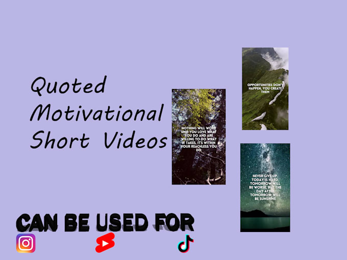 Create a short motivational video with trending quotes by Alpha_kenny ...