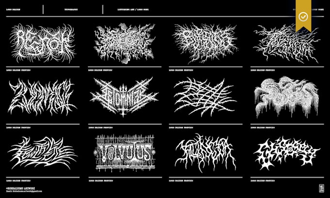 Create death metal logo, brutal, grindcore, for band, brands by ...