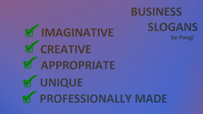 Transform ideas into memorable mottos by Itspongi | Fiverr