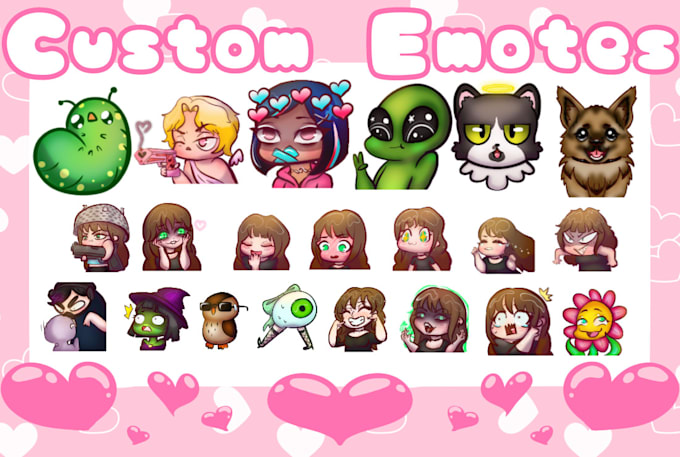Make the cutest emotes by Tiffutiffu | Fiverr