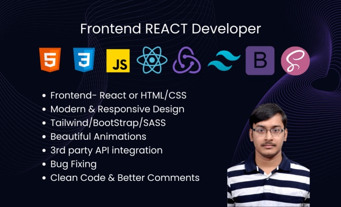 Develop react frontend website with prebuilt api integration by ...