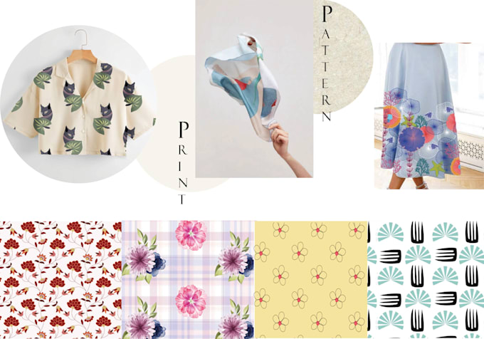 Design seamless repeat textile pattern and fabric print by ...