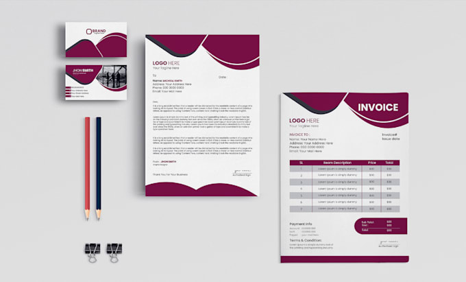 Create business cards and stationery letterhead design by Sumpixel | Fiverr