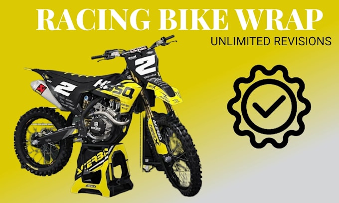 Do professional custom wrap decal design,bicycle wrap,racing bike by ...