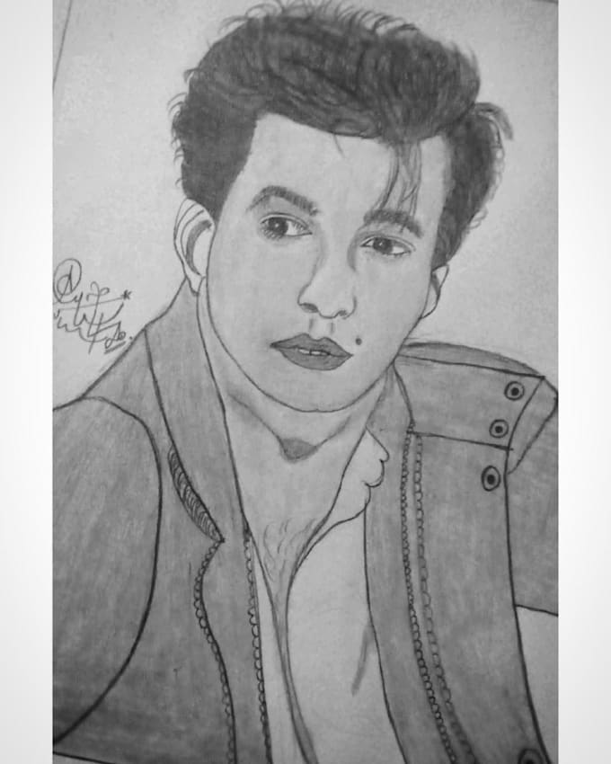 Draw Pencil Sketch Portraits And Illustrations By Amnanisar229 Fiverr