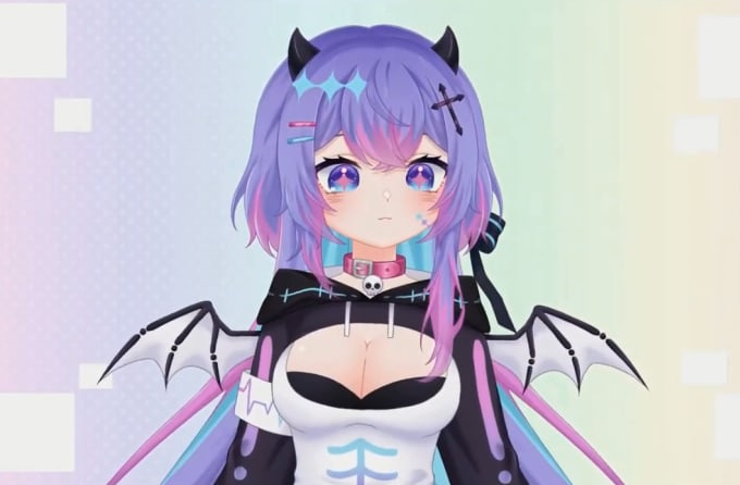 Draw and rig live2d model vtuber anime art vtuber model live2d by ...