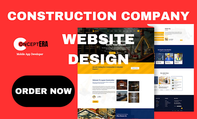 Create a construction, building, or engineering wordpress website by Conceptera_app | Fiverr