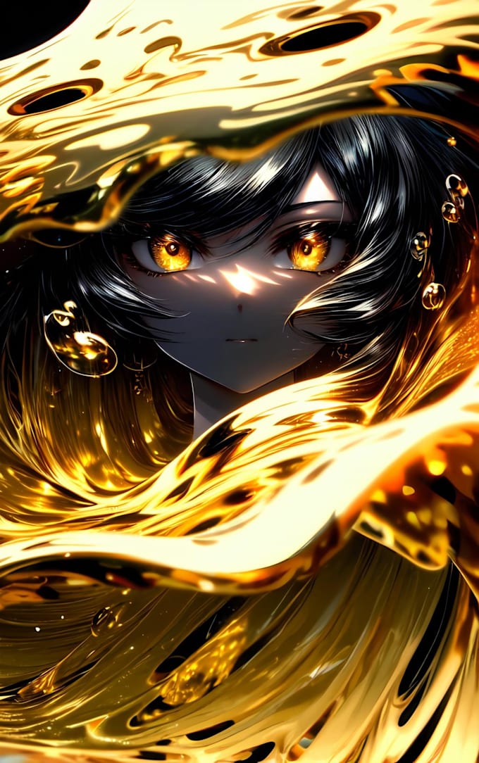 Create ai generated images of anime characters, realistic art by ...