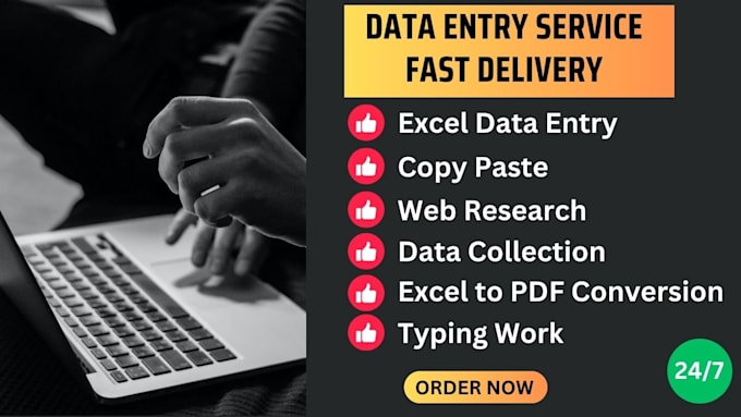 Be data entry, copy paste and excel to pdf conversion expert