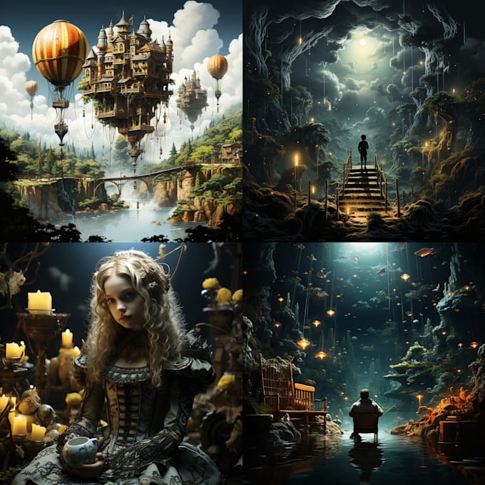 Create ai generated concept art with midjourney in a day by Koiuoi196 | Fiverr