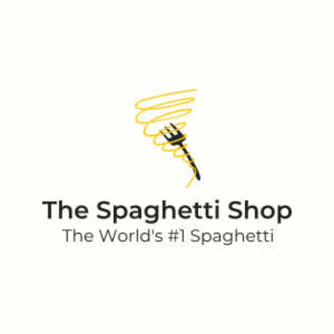 The spaghetti shop logo unveiled by Olekirkegaard23 | Fiverr