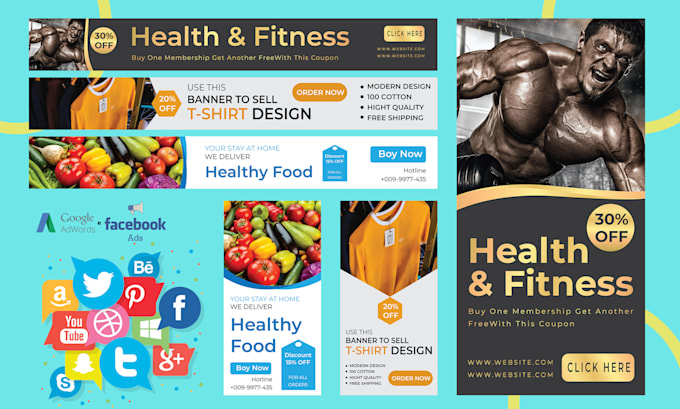 Design attractive google banner, website banner ads or animated ads ...