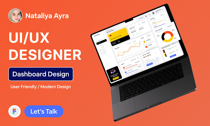 Design dashboard, admin panel ui, crm and saas ui ux figma by Nataliya_ayra | Fiverr