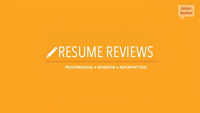Review your resume, provide feedback, examples and suggestions by Amberreviews | Fiverr