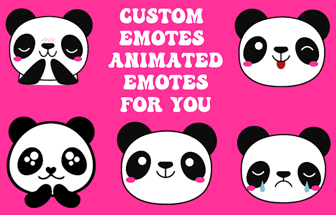 Design custom twitch emotes animated twitch emotes by Maria_sagi | Fiverr