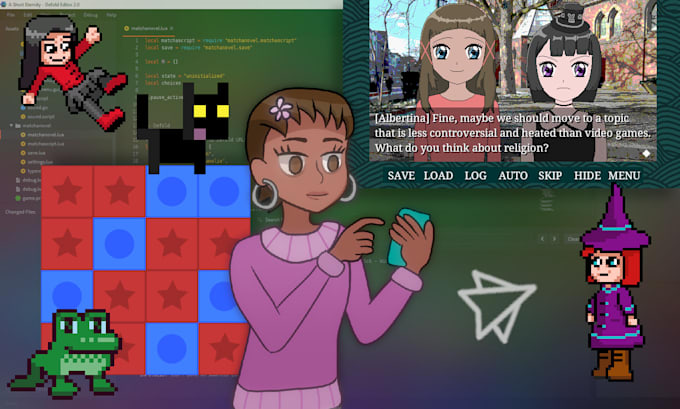 Teach you to develop a 2d video game by Halfstaratelier | Fiverr