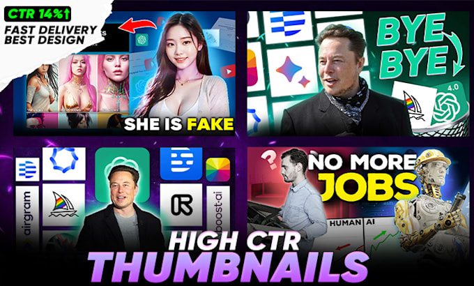 Create thumbnail design for your youtube channel by Pona_uchiha | Fiverr