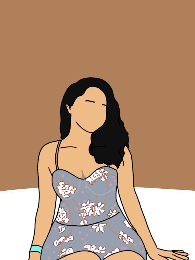 Draw minimalist faceless art based on your photo by Charly_pancho | Fiverr