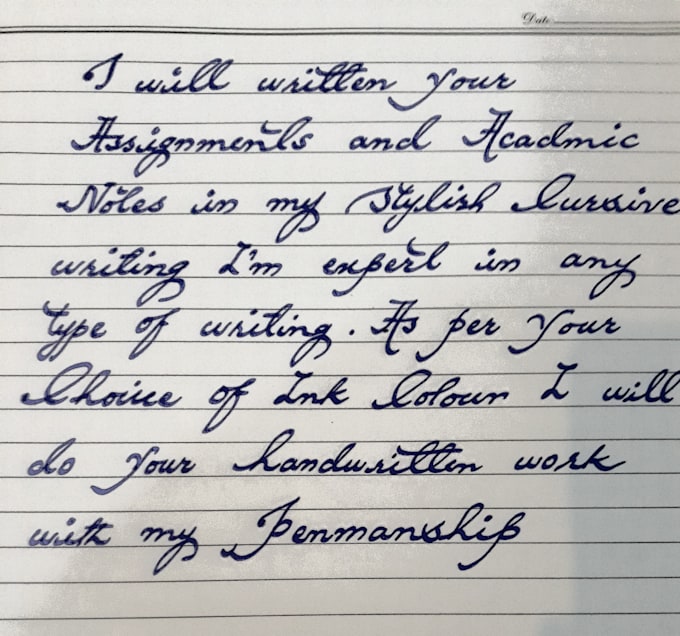 Do your handwritten assignments by Ramahyousuf | Fiverr
