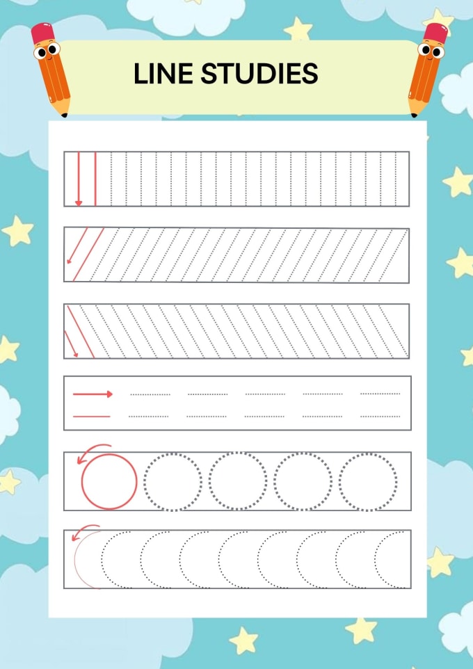 Design creative custom worksheets for kids by Cansusimsekk | Fiverr
