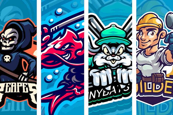 Design mascot sports logo for team, event, league, tournament ...