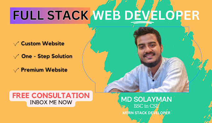 Be Your Full Stack Developer Reactjs Nodejs Expressjs Mongodb By Solayman1686 Fiverr