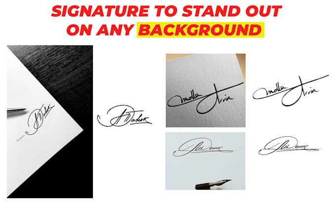 Change your signature picture into a transparent image for versatile ...