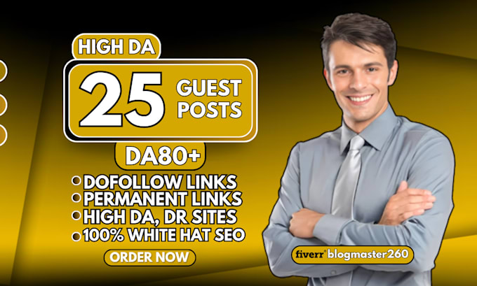 Write and publish high da guest post seo dofollow backlinks by ...