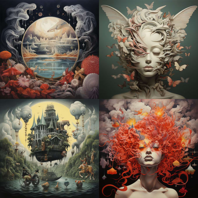 Create cutting edge ai art with custom photoshop editing by Taniacrowecrowe | Fiverr