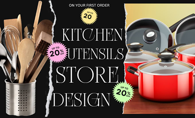 Create a profitable kitchen utensils cuisine shopify store cookware ...