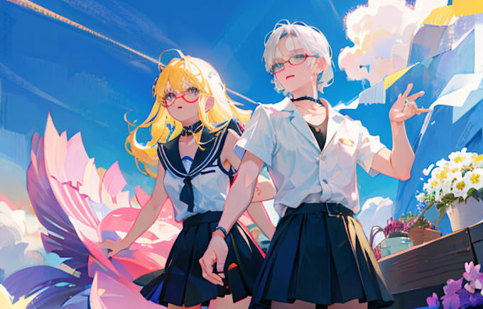 An incredible anime illustration based on your descriptions by Jako_xd ...