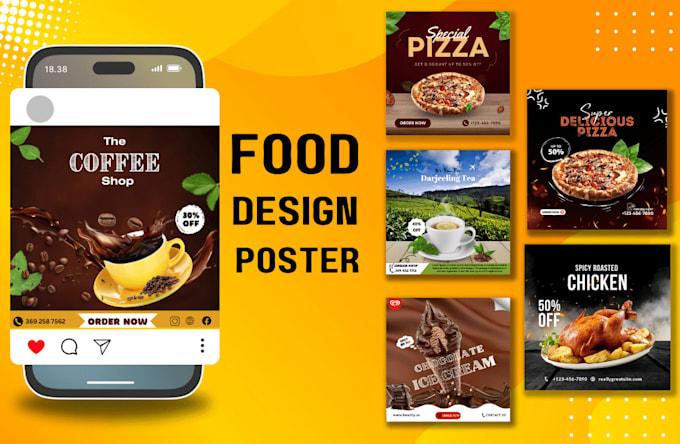 Design creative food poster, banner, food designs, food flyer, by ...