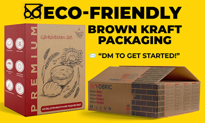 Design brown kraft packaging and eco friendly box designs by Thecircles ...