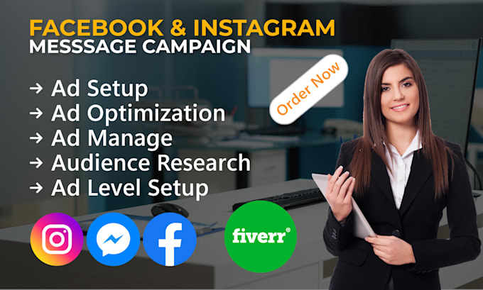 Create a facebook and instagram messages campaign by Hawksmarketing | Fiverr
