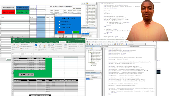 Automate your excel spreadsheet with formula, functions, macro, charts, forms by Samuwar | Fiverr