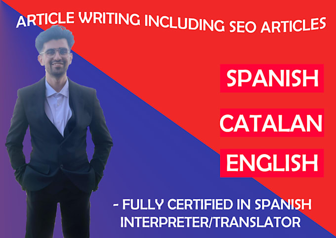 Write any articles for you in english, spanish and catalan by Adil4best ...