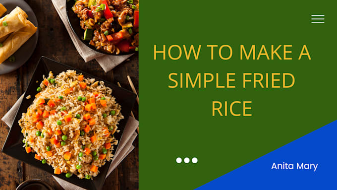 Cook jollof rice with pdf by Anitamary6 | Fiverr